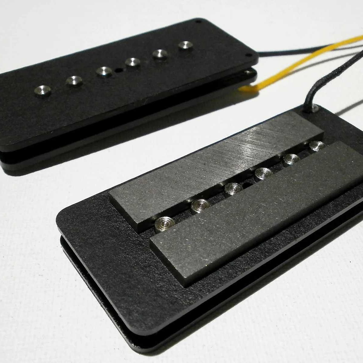 Hybrid P90 BLACK Soap Bar ROD Guitar Pickup Poles Strat Stratocaster ...