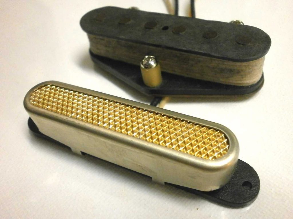 Telecaster Pickup SET Aged/RELIC Gold Foil A5 Vintage 50s Tele Tone ...