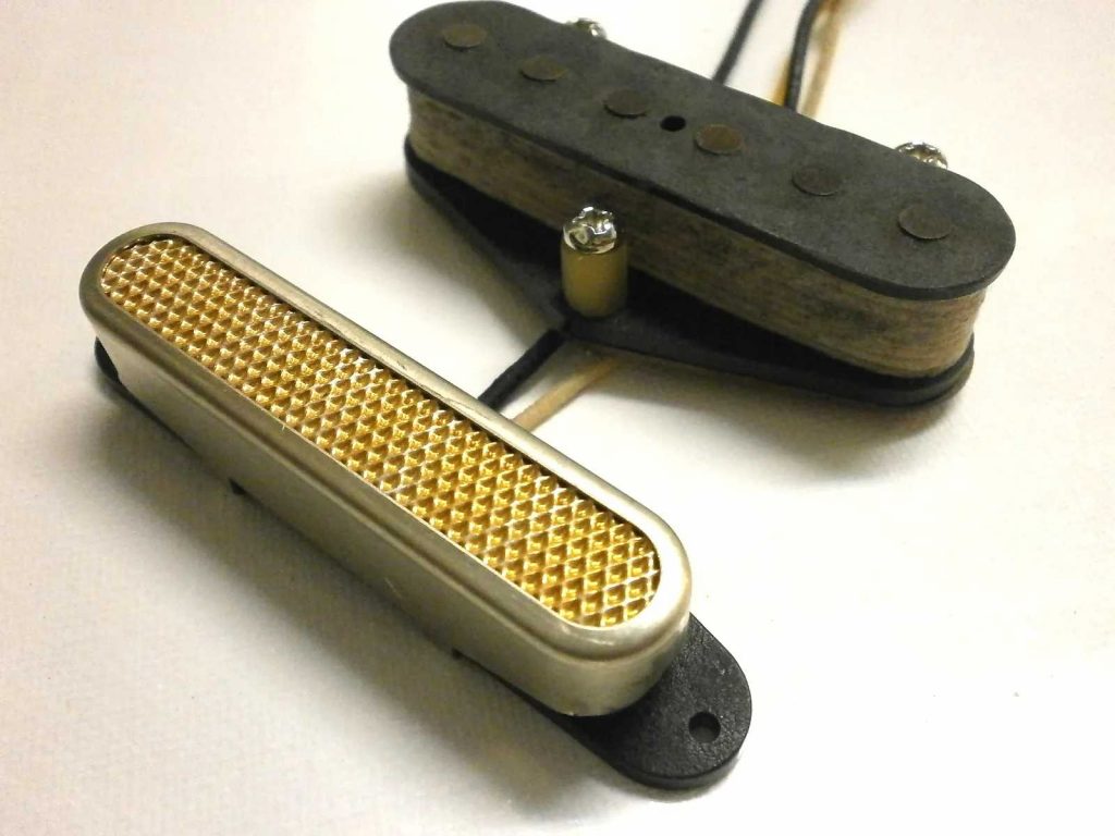 Telecaster Pickup SET Aged/RELIC Gold Foil A5 Vintage 50s Tele Tone ...