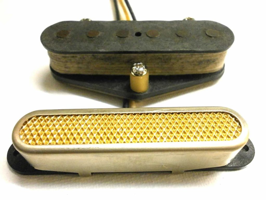 Telecaster Pickup SET Aged/RELIC Gold Foil A5 Vintage 50s Tele Tone ...