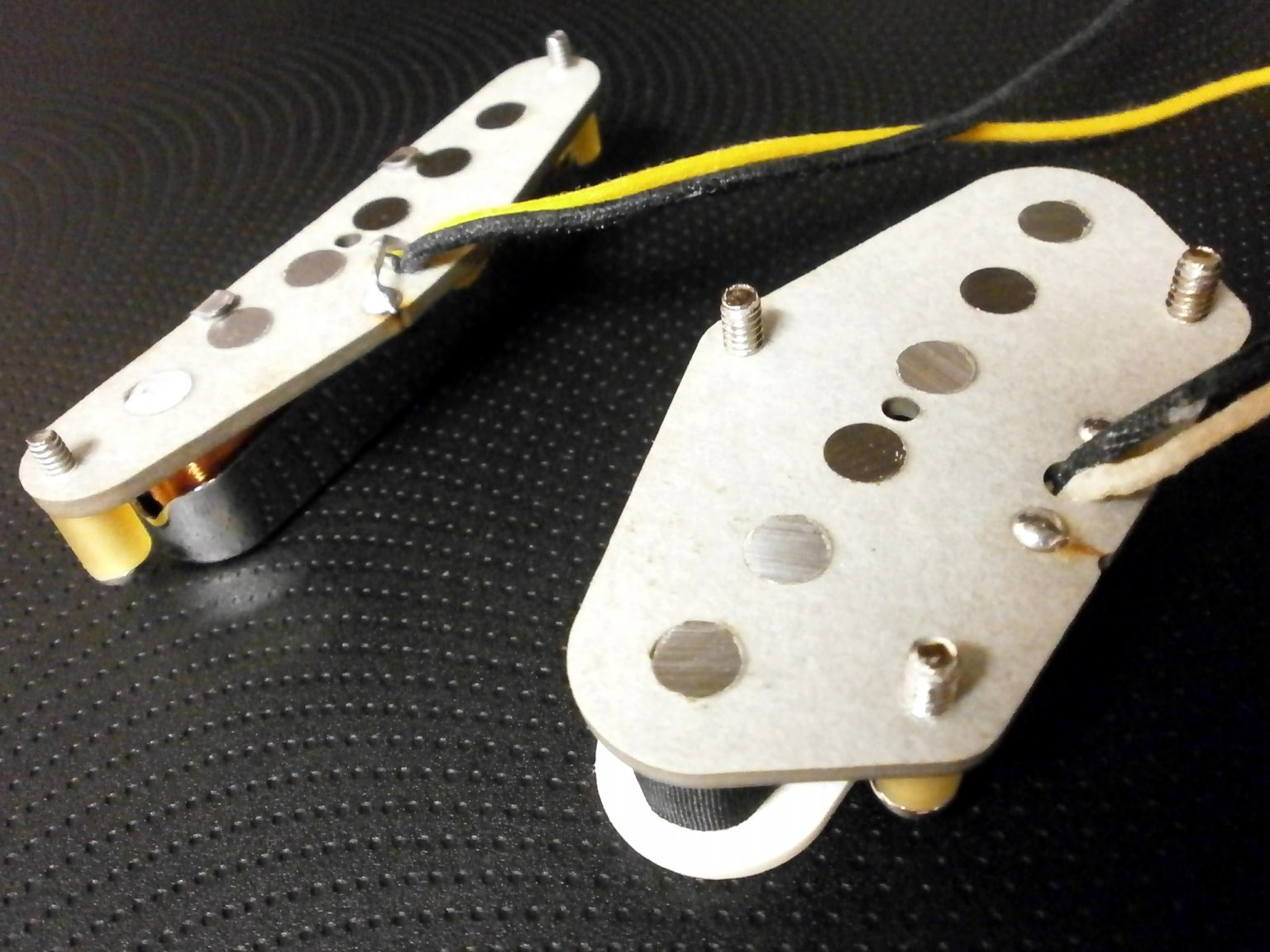 Telecaster WHITE QUARTER POUND Pickups Set Custom Tele Bridge Neck .250 ...