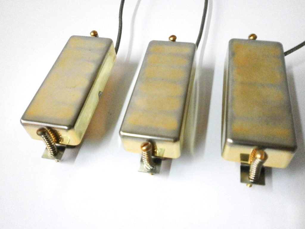 FIREBIRD Aged/Relic GOLD Set 3pcs Vintage Correct Mini Humbucker Bird ...
