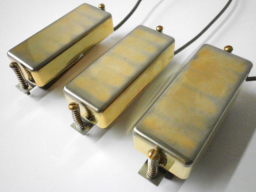FIREBIRD Aged/Relic GOLD Set 3pcs Vintage Correct Mini Humbucker Bird ...