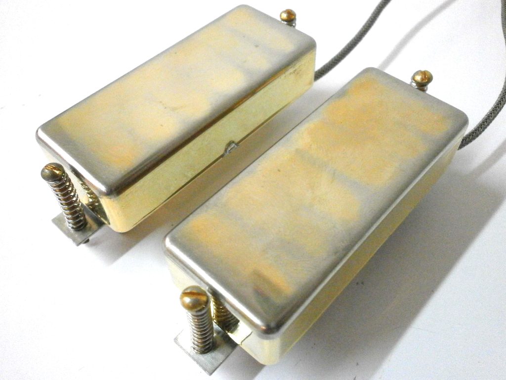 FIREBIRD Aged/Relic GOLD Set 2pcs Vintage Correct Mini Humbucker Q Bird ...