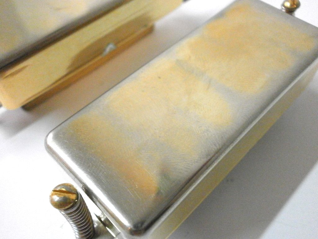 FIREBIRD Aged/Relic GOLD Set 2pcs Vintage Correct Mini Humbucker Q Bird ...