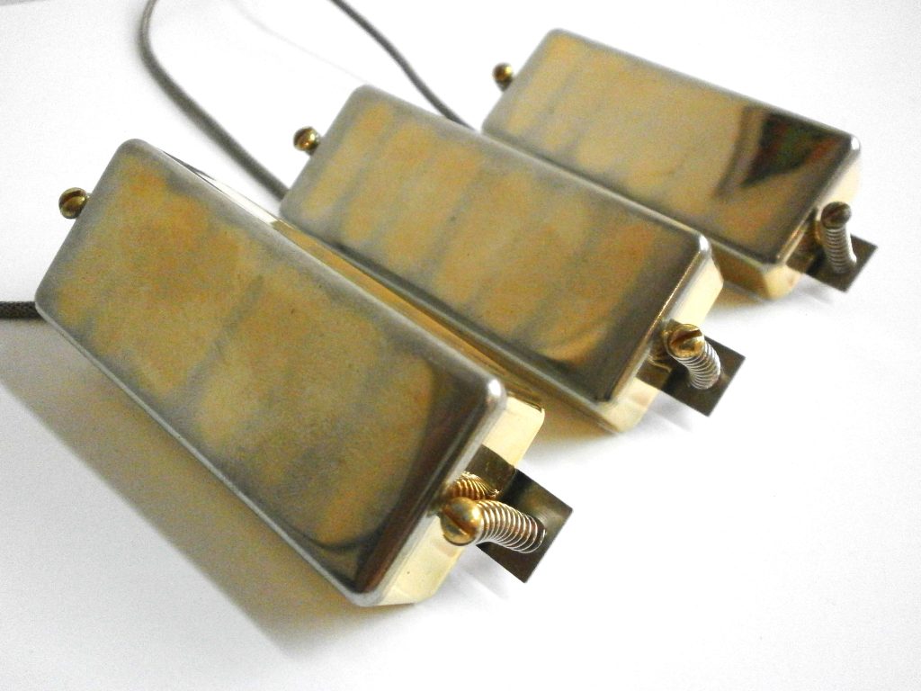 FIREBIRD Aged/Relic GOLD Set 3pcs Vintage Correct Mini Humbucker Bird ...